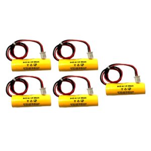 (5 pack) osa268 exr led el m6 aa900mah 1.2v ni-cd aa 900mah 1.2v battery exit sign emergency light bst d-aa900bt custom-332 elb cs01