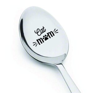 funny gifts for mom mothers day gifts stainless steel spoons gag gifts engraved spoon cat mom gift for mom teaspoon wedding gifts for mom funny spoon mothers day gift