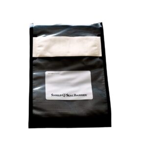 shieldnseal vacuum seal bags, black and clear zipper bags, 15" x 20", sns 3500