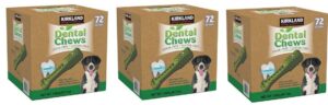 kirkland signature dental chews dog treats, 216 count