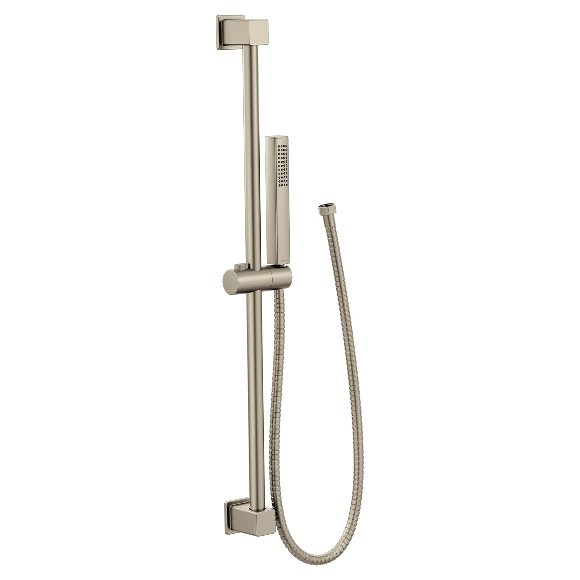 Moen 3988EPBN One-Function Eco-Performance Modern Handshower with 30-Inch Slide Bar and 69-Inch Hose, Brushed Nickel