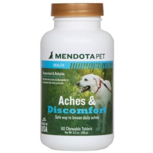 mendota pet aches & discomfort - 30 dog tablets (for dogs 12 weeks and older)