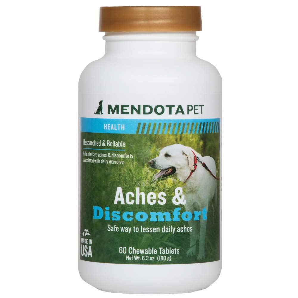 Mendota Pet Aches & Discomfort - 30 Dog Tablets (for Dogs 12 Weeks and Older)