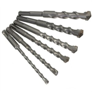 6pcs, sds rotary hammer bit kit carbide drill bits group sets of concrete masonry wall