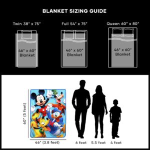 Disney's Mickey' Mouse Clubhouse, "4 Ever" Super Plush Throw Blanket, 46" x 60", Multi Color