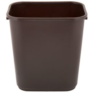 tabletop king 28 qt. / 7 gallon brown rectangular wastebasket