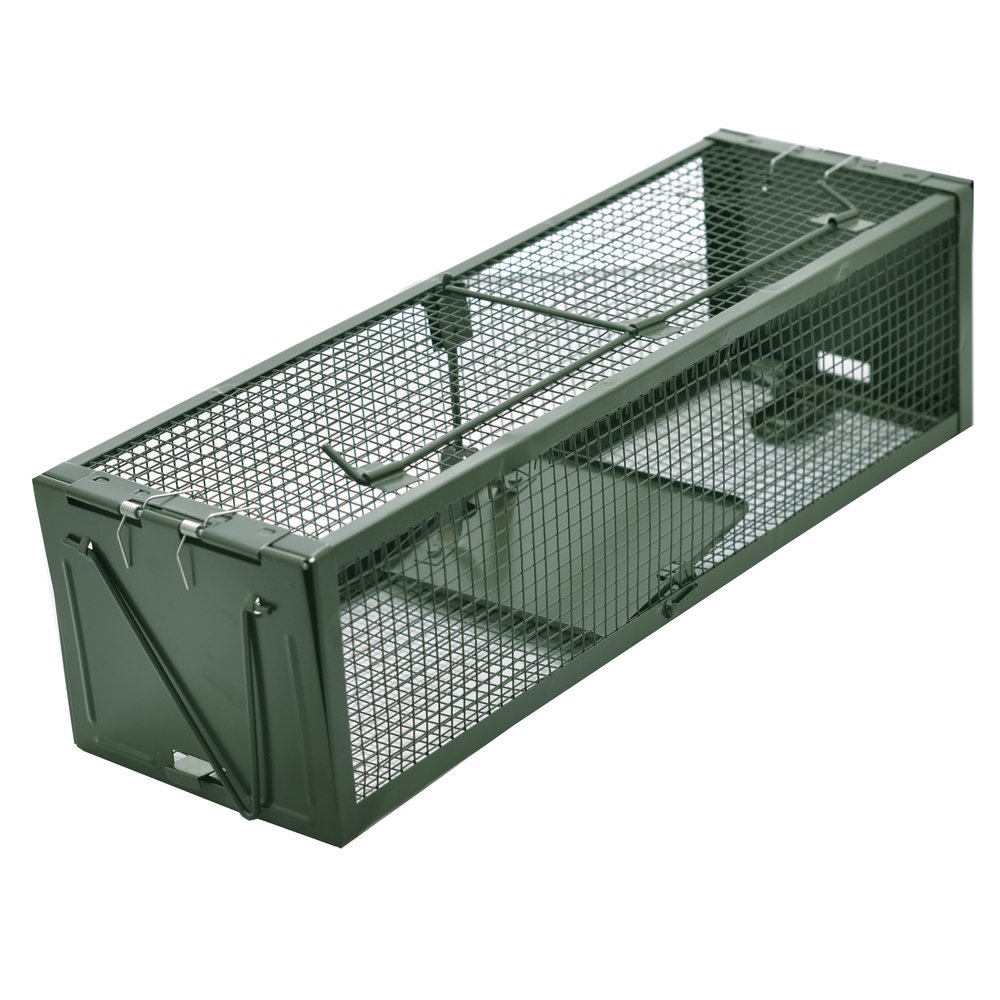 Humane Animal Live Cage Rat Cage Trap with 2 Doors for Mice Hamsters Chipmunks Rodents Gopher Control 15.2"x4.9"x4.2".