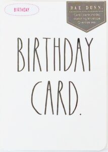 rae dunn birthday greeting card