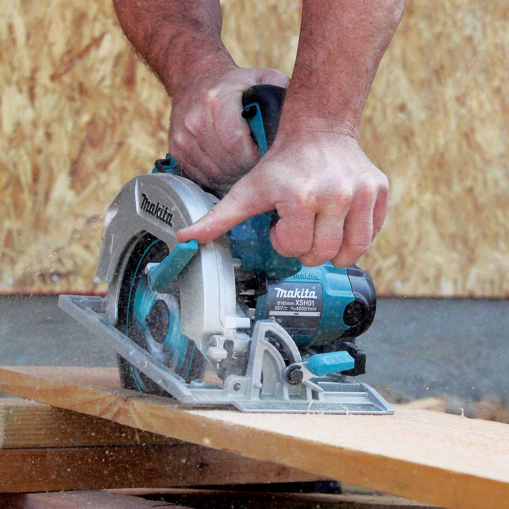 Makita XSH01Z-R 18V X2 LXT Cordless Lithium-Ion Cordless 7-1/4 in. Circular Saw (Bare Tool) (Renewed)