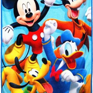 Disney's Mickey' Mouse Clubhouse, "4 Ever" Super Plush Throw Blanket, 46" x 60", Multi Color