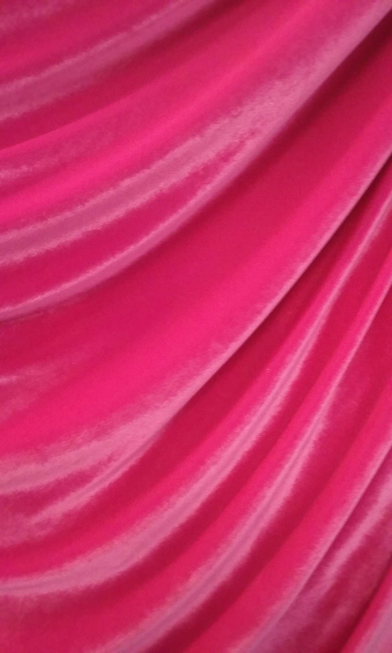 Stretch Velvet by The Yard (Hot Pink)