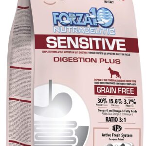 Forza10 Sensitive Digestion Grain Free Dry Dog Food, Complete and Balanced Dog Food for Adult Dogs with Digestive and Stomach Issues (25 Pounds)