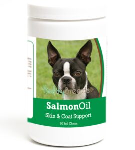 healthy breeds boston terrier salmon oil soft chews 90 count