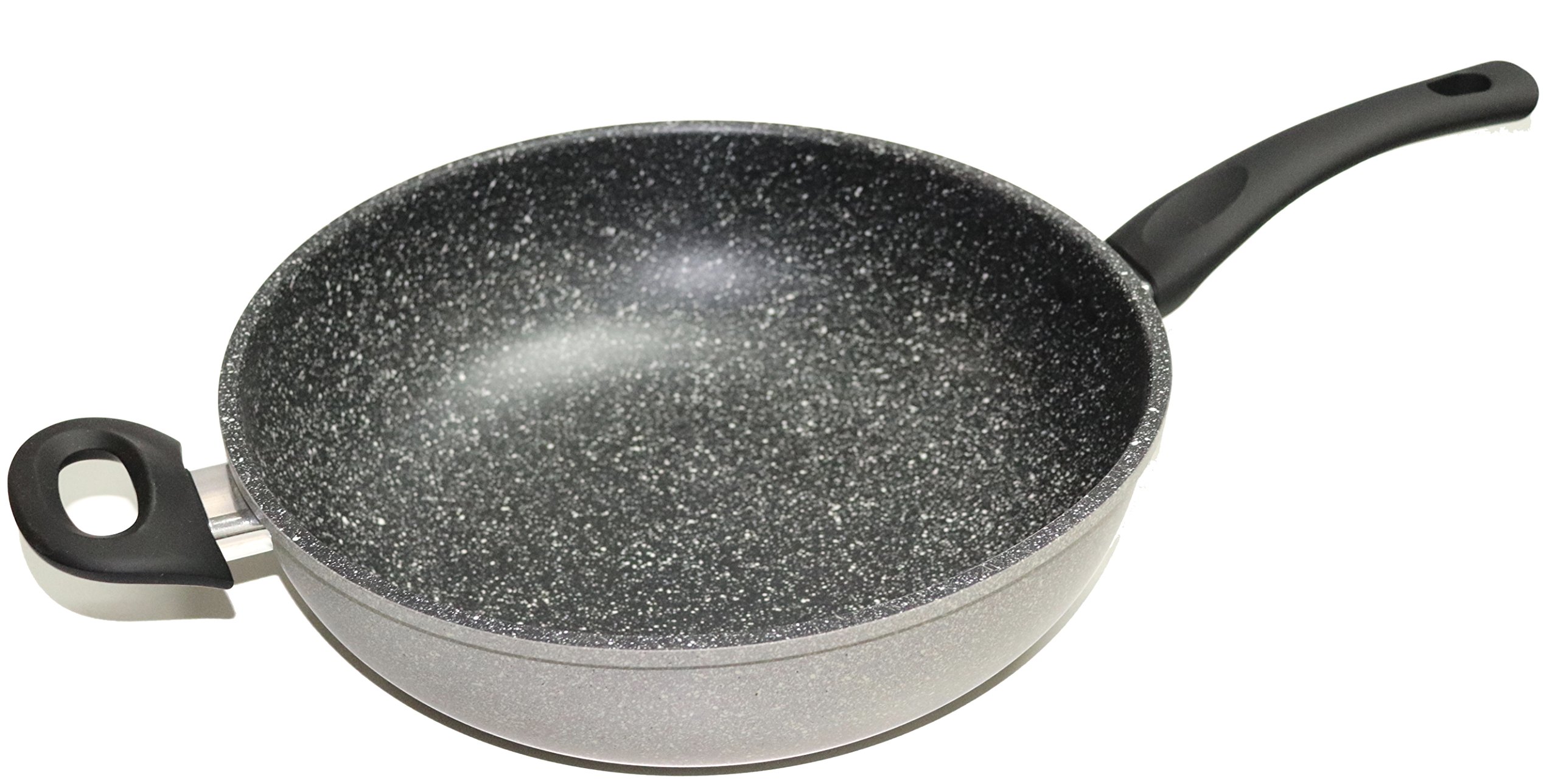 Joycook Marble Coated Heavy Gauge Aluminum Nonstick Wok pan, 12-inch