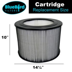 BlueBird Filters Replacement HEPA Filter & Carbon Pre Filter Kit For Honeywell 50250 50250-S OEM Part Number 24000 (1 HEPA + 1 Carbon Pre-Filter)