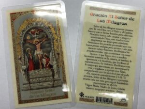 saint francis imports holy prayer cards for nuestro senor de los milagros in spanish