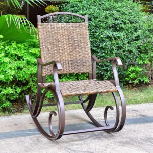 international caravaninternational caravan ibiza resin pandan aluminum rocking chair