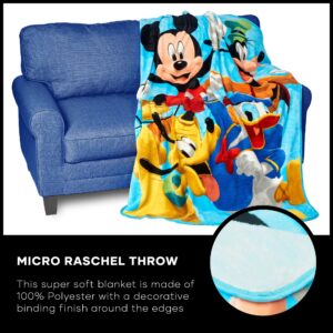 Disney's Mickey' Mouse Clubhouse, "4 Ever" Super Plush Throw Blanket, 46" x 60", Multi Color