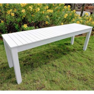 international caravan royal fiji 52-inch garden bench antique white