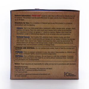 Fresh Cab Botanical Rodent Repellent - Environmentally Friendly, Keeps Mice Out, 12 Scent Pouches