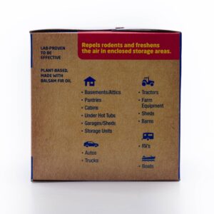 Fresh Cab Botanical Rodent Repellent - Environmentally Friendly, Keeps Mice Out, 12 Scent Pouches