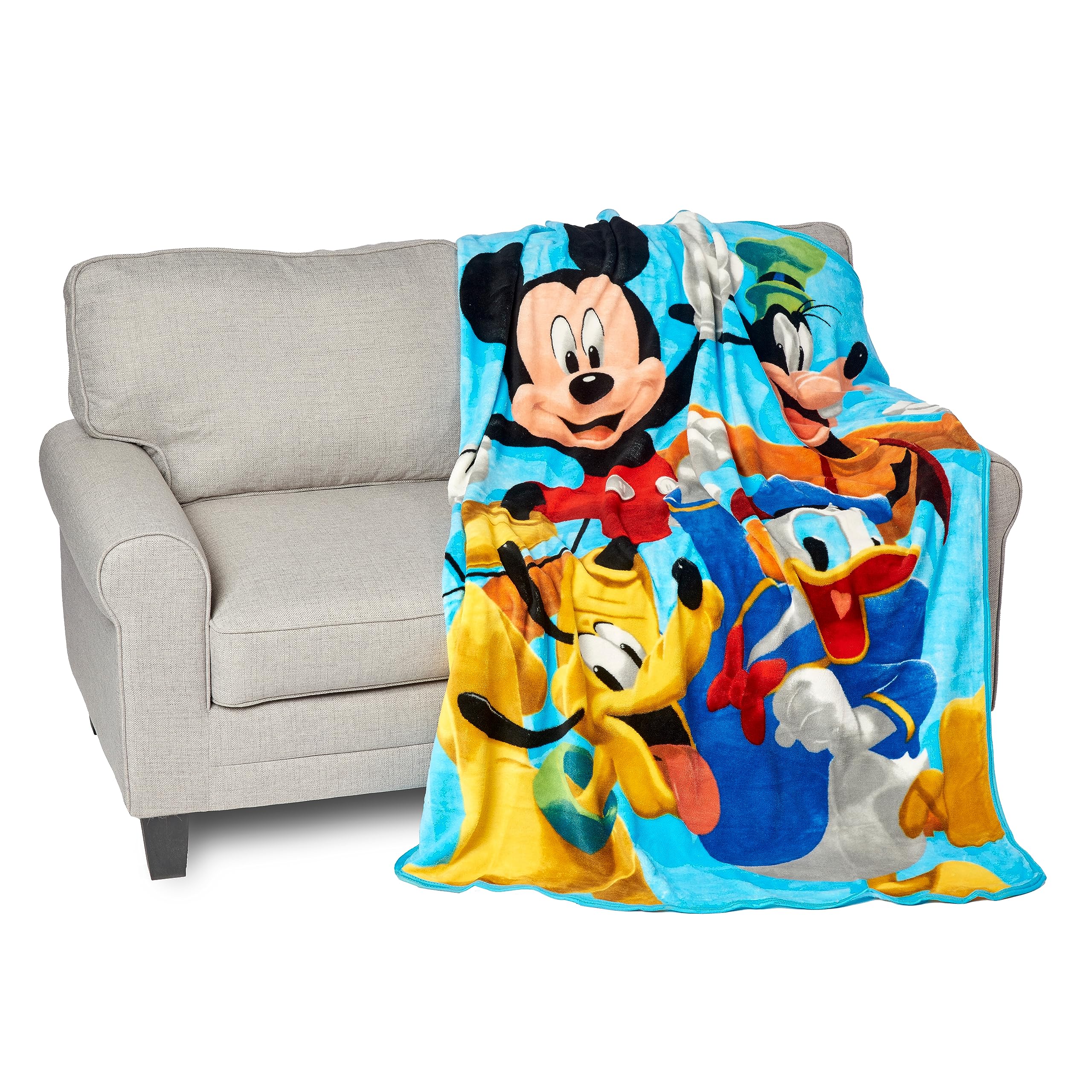 Disney's Mickey' Mouse Clubhouse, "4 Ever" Super Plush Throw Blanket, 46" x 60", Multi Color