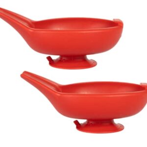 Spoon Buddy - Utensil Rest/Holder - Suction Cup Attaches to Pot Lid on Stove - Holds Spoons, Ladles, Spatulas - Kitchen Cooking without Mess on Counter or Stovetop - 2 pack Red