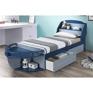 Acme Neptune II Wood Kids Underbed Drawer in Gray Set of 2