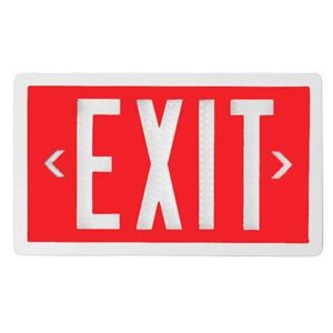 Red Self-Luminous Tritium Exit Sign with 10-Year Life