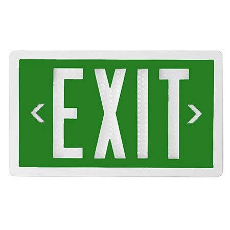 Green Self-Luminous Tritium Exit Sign with 10-Year Life