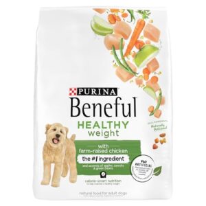 purina beneful healthy weight dry dog food with farm-raised chicken - (pack of 4) 3.5 lb. bags