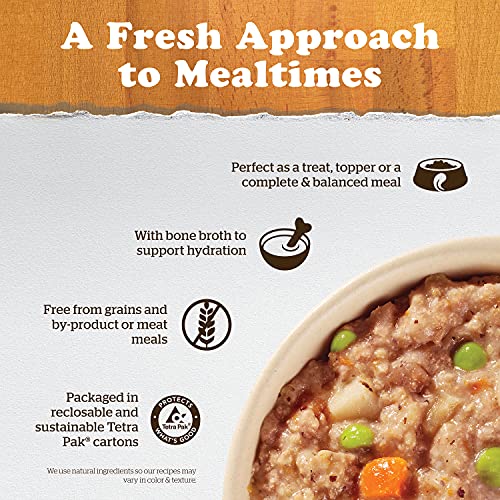 Now Fresh Wet Dog Food, 12.5 oz (12 Ct) - Grain Free Wet Dog Food - Pork Stew with Bone Broth - Healthy Diet for Small, Medium and Large Breed Dogs