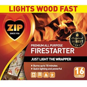 zip 100537048 all purpose firestarter cubes 16 count, white label