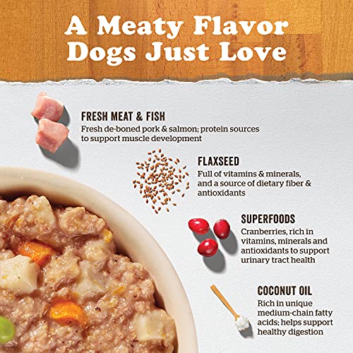 Now Fresh Wet Dog Food, 12.5 oz (12 Ct) - Grain Free Wet Dog Food - Pork Stew with Bone Broth - Healthy Diet for Small, Medium and Large Breed Dogs