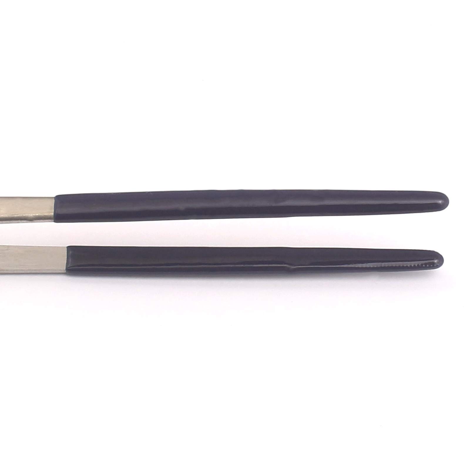 DDP NEW TWEEZERS RUBBER PVC COATED TIPS 12" STAINLESS STEEL FORCEPS STEAM ULTRASONIC CLEANING