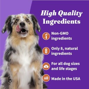 Halo Plant-Based Dog Treats with Sweet Potato & Carrots, Vegan Dog Treat Pouch, 8oz bag