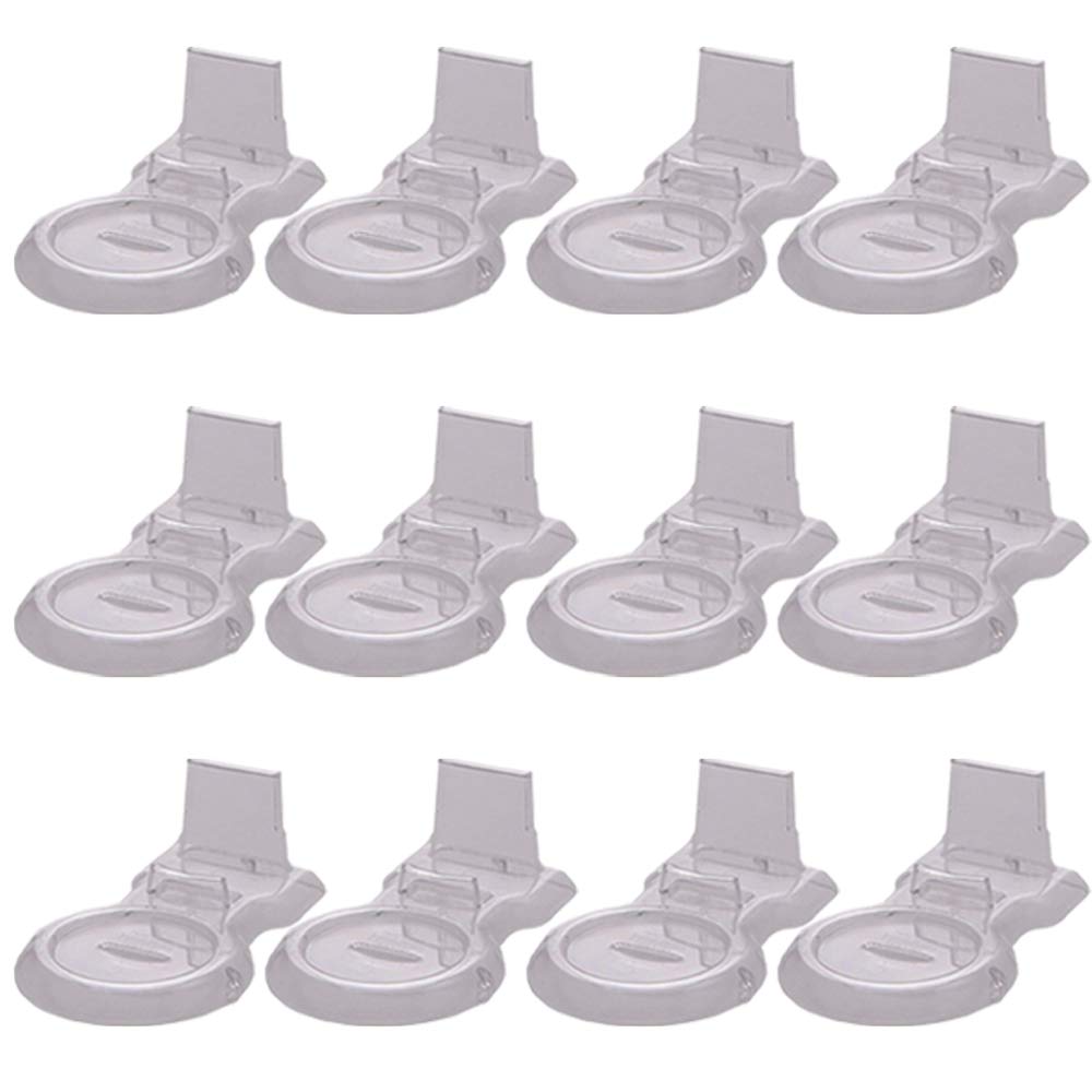 HOHIYA 12 Pcs Tea Cup and Saucer Display Stand Teacup Holder Rack Taiwan Made Clear Color