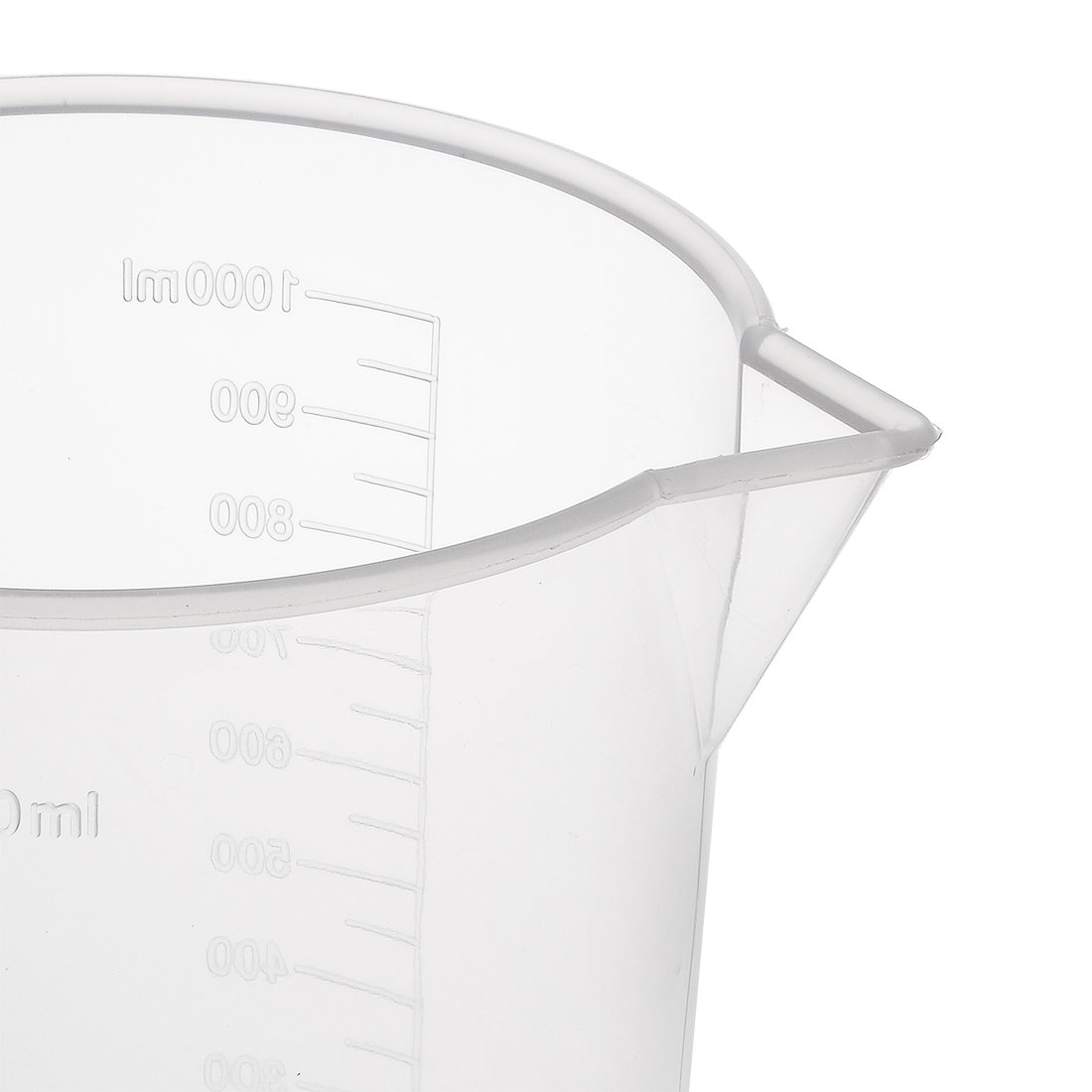 uxcell Measuring Cup 300ml 300ml 1000ml Set of 3, PP Plastic Graduated Beaker Transparent with Handle for Lab Kitchen Liquids