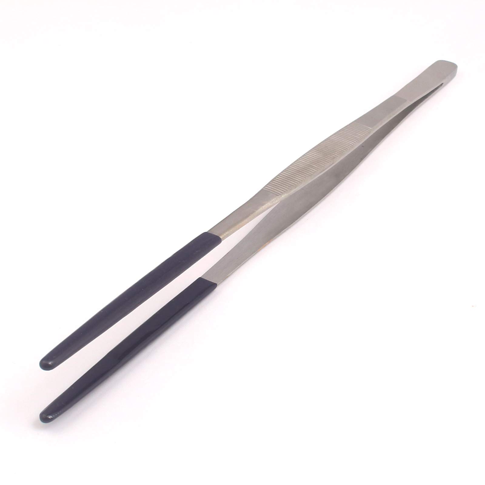 DDP NEW TWEEZERS RUBBER PVC COATED TIPS 12" STAINLESS STEEL FORCEPS STEAM ULTRASONIC CLEANING