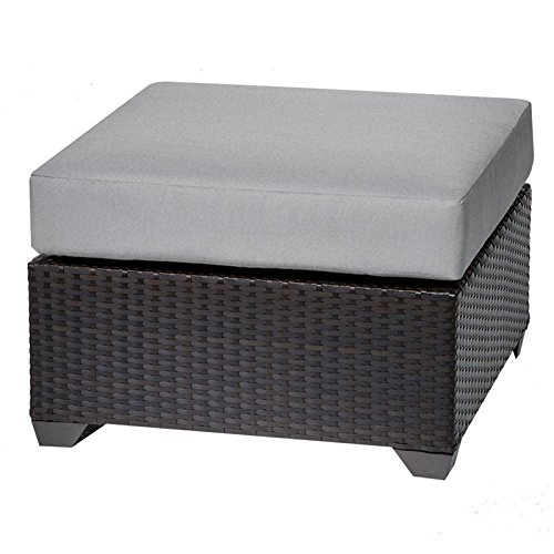 BOWERY HILL Patio Ottoman in Gray