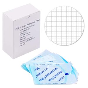 mce membrane filter,mixed cellulose esters membrane disc filters,sterile,black gridded,hydrophilic,diameter 47mm,pore size 0.45um,individually packed（pack of 100)