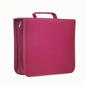 256 capacity cd/dvd case wallet, storage,holder,booklet by rekukos（rose）