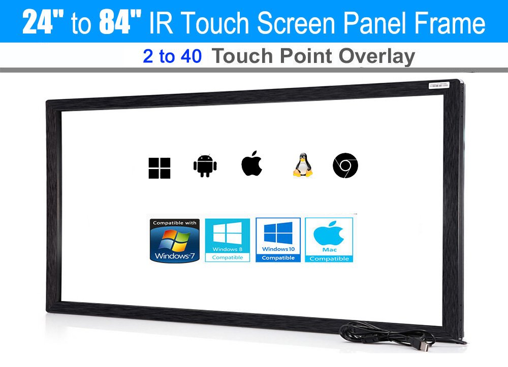 Chengying 32 inch Multi-Touch 10 Point Infrared Touch Frame, ir Touch Panel, Infrared Touch Screen Overlay …