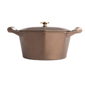 FINEX 5-Quart Cast Iron Dutch Oven, Modern Heirloom, Handcrafted in the USA, Pre-seasoned with Organic Flaxseed Oil