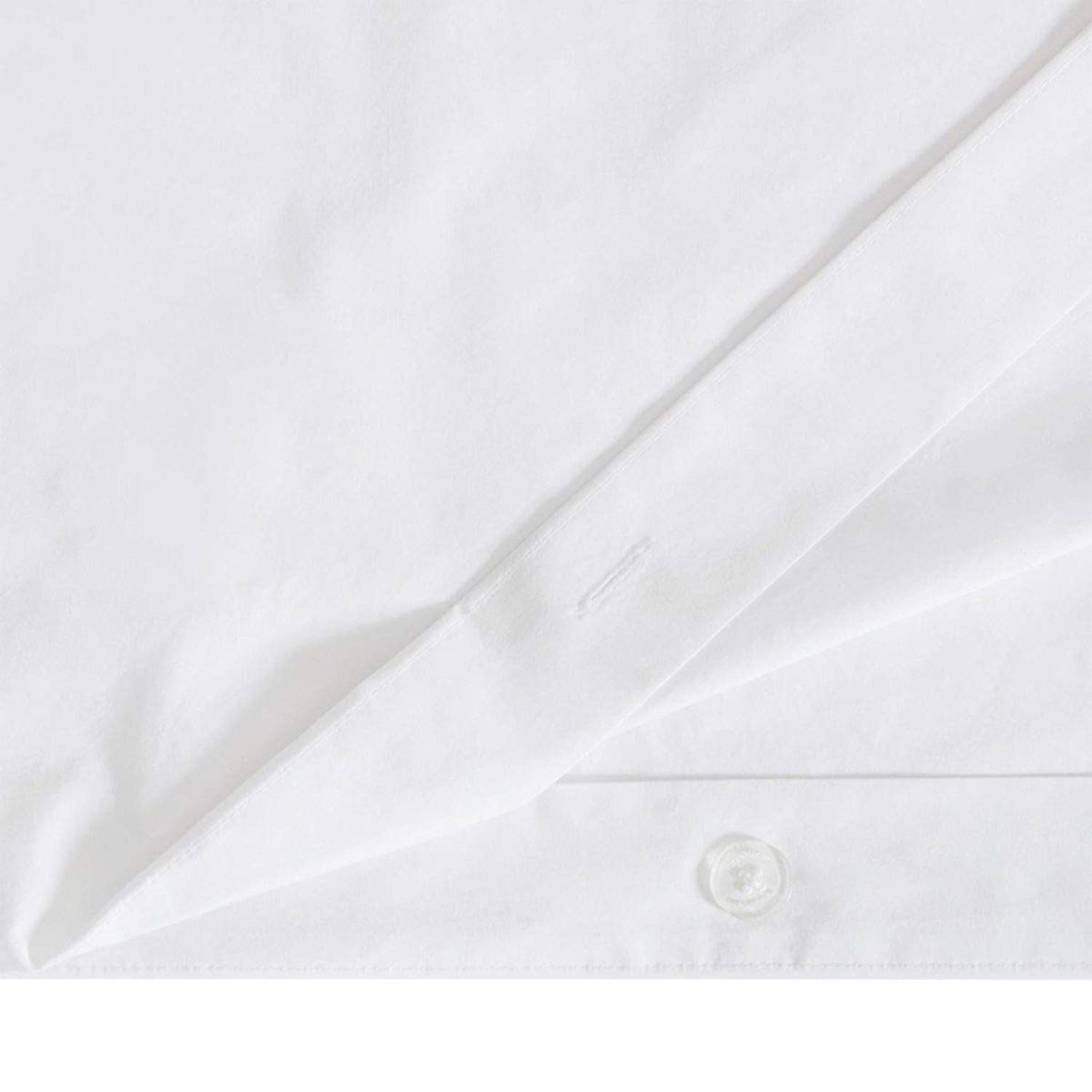 Brooklinen Luxury Sateen Duvet Cover - 100% Cotton, Full/Queen Size in White with Extra-Long Corner Ties and Button Closure| Best Luxury Sheets