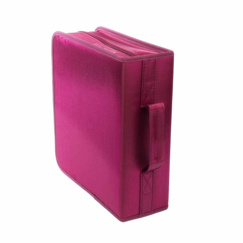 256 Capacity CD/DVD case Wallet, Storage,Holder,Booklet by Rekukos（Rose）