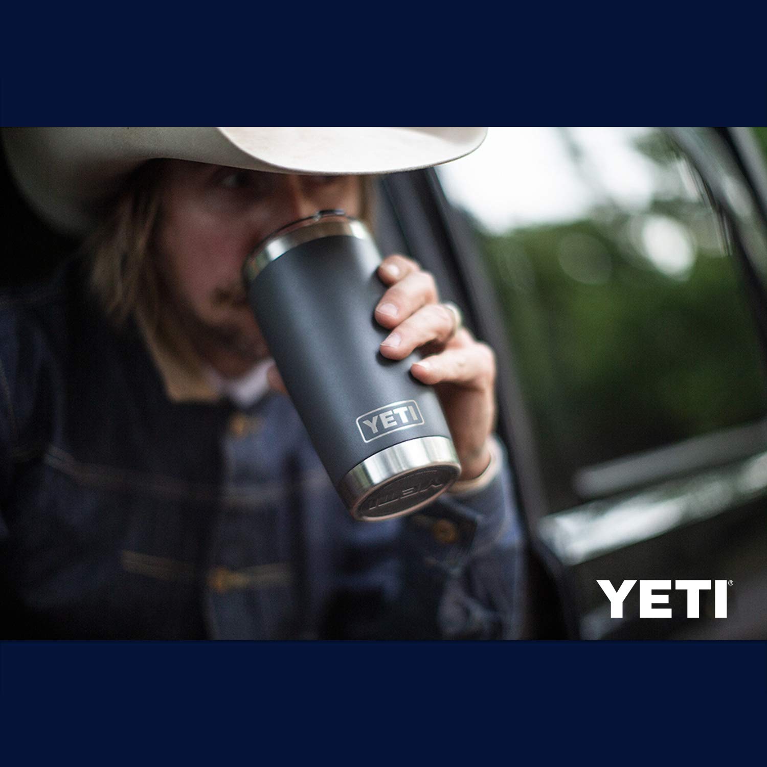 YETI Rambler 20 oz Tumbler, Stainless Steel, Vacuum Insulated with MagSlider Lid, Charcoal