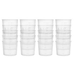 uxcell measuring cup 20ml pp plastic graduated beaker clear for lab kitchen liquids 20pcs