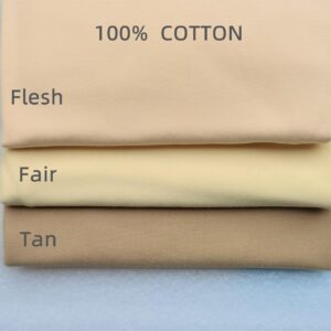 iNee 100% Cotton Interlock Knit Waldorf Doll Skin Fabric, One Yard, Flesh