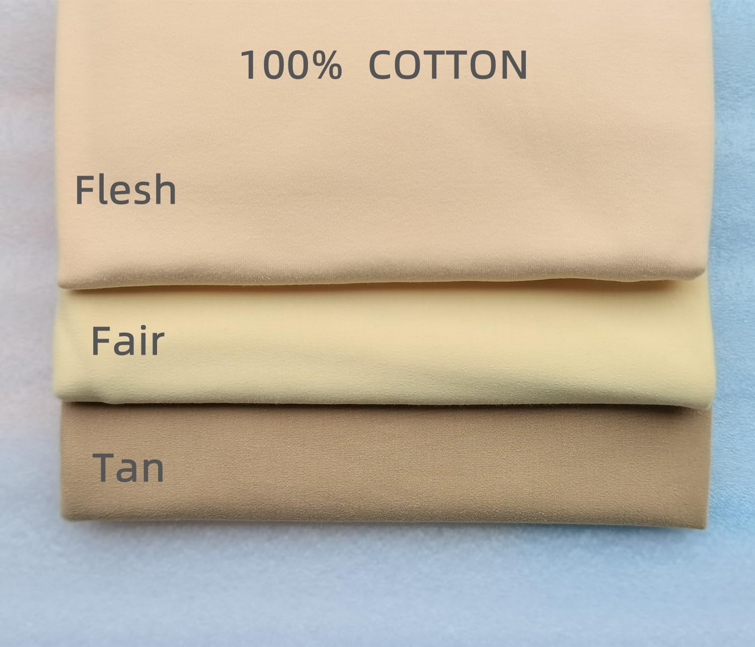 iNee 100% Cotton Interlock Knit Waldorf Doll Skin Fabric, One Yard, Flesh